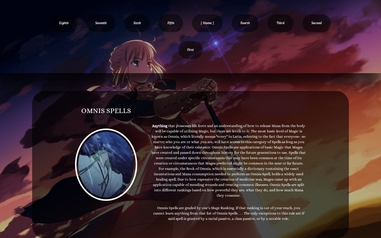 Frontier Omnis Spell List